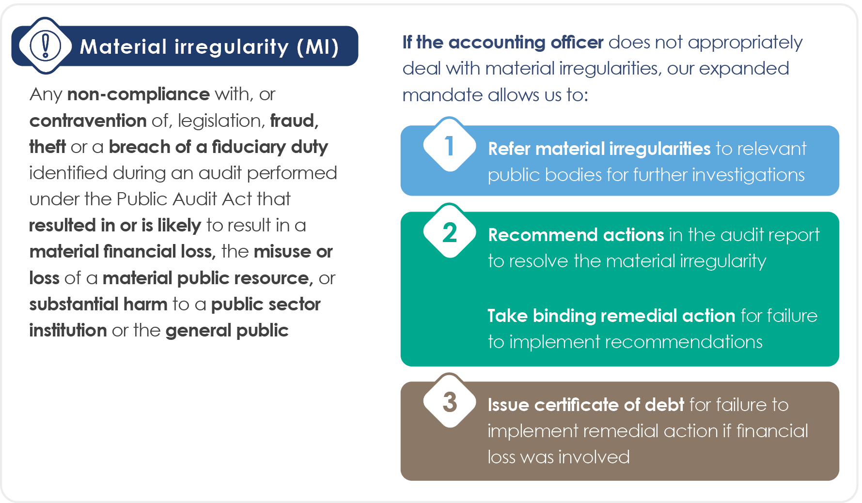 Consolidated report on local government audit outcomes :: AGSA